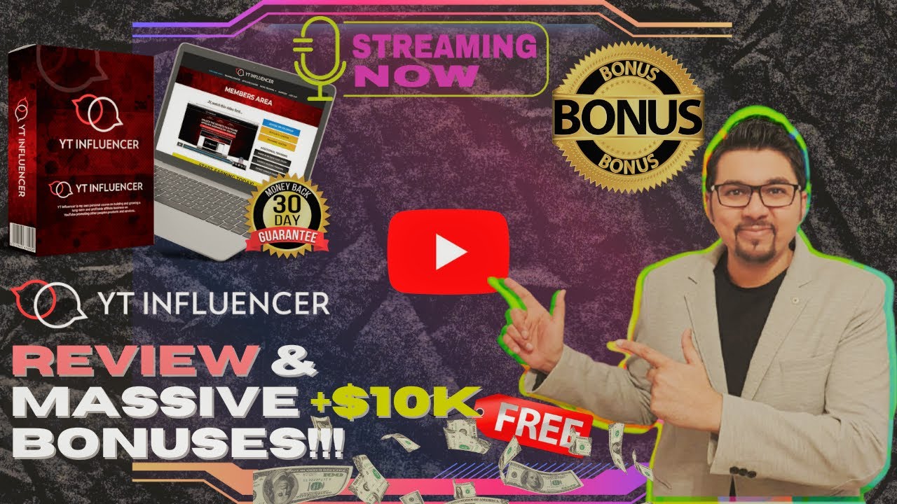 YT Influencer Review⚡📲💻Turn Your YouTube Into A 6-Figure Income Stream💻 ...