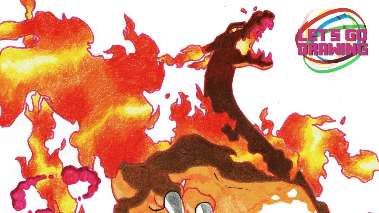 Draw a Gigantamax Charizard (Pokemon Sword & Shield) - YouTube