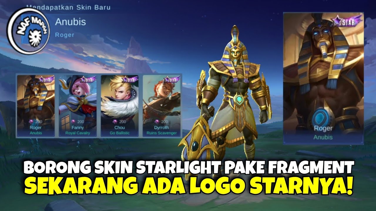 BORONG SKIN STARLIGHT PAKE FRAGMENT - SEKARANG ADA LOGO STARNYA - YouTube