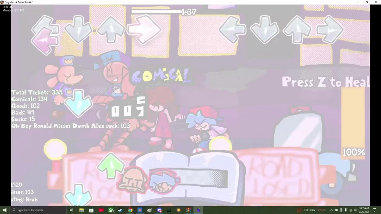 playing fnf dog man mod - YouTube