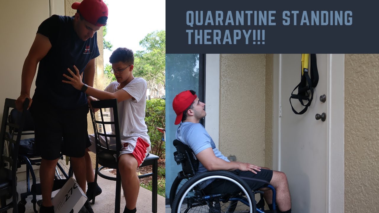 Standing with a SPINAL CORD INJURY!!! - YouTube