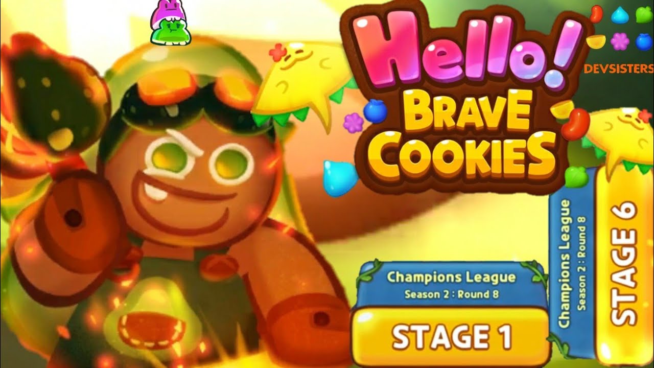 Hello! Brave Cookies ★ Stage 1 - Stage 6 ★ (Avocado Cookie) - YouTube