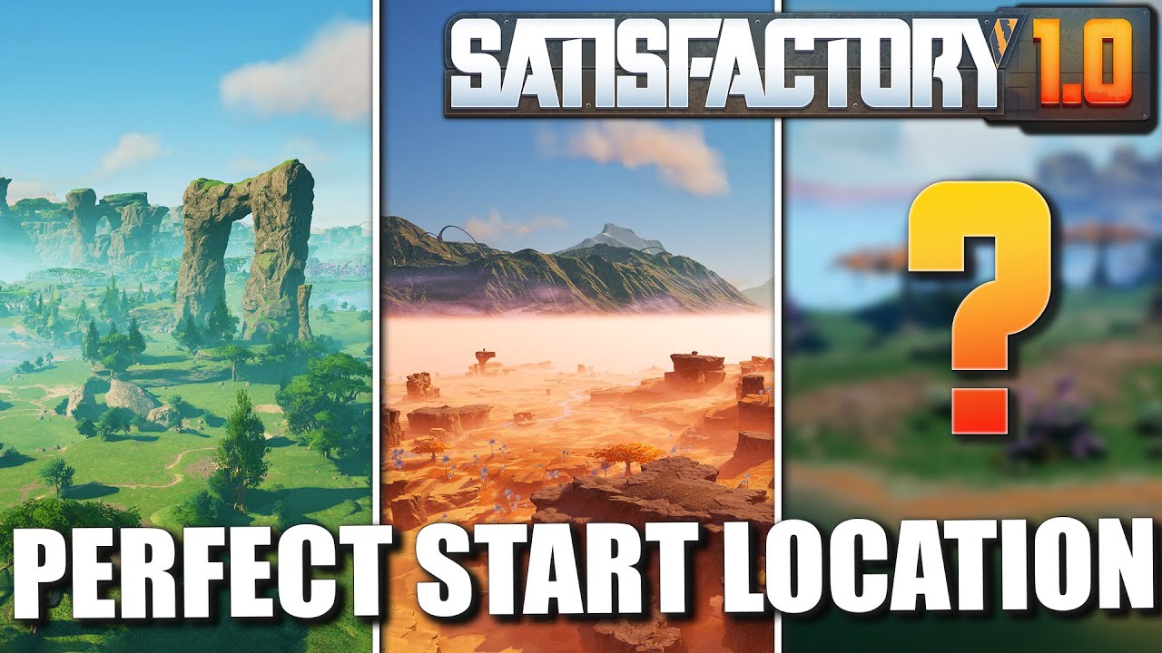 Could This Be The BEST Starting Locations In Satisfactory 1.0 - YouTube