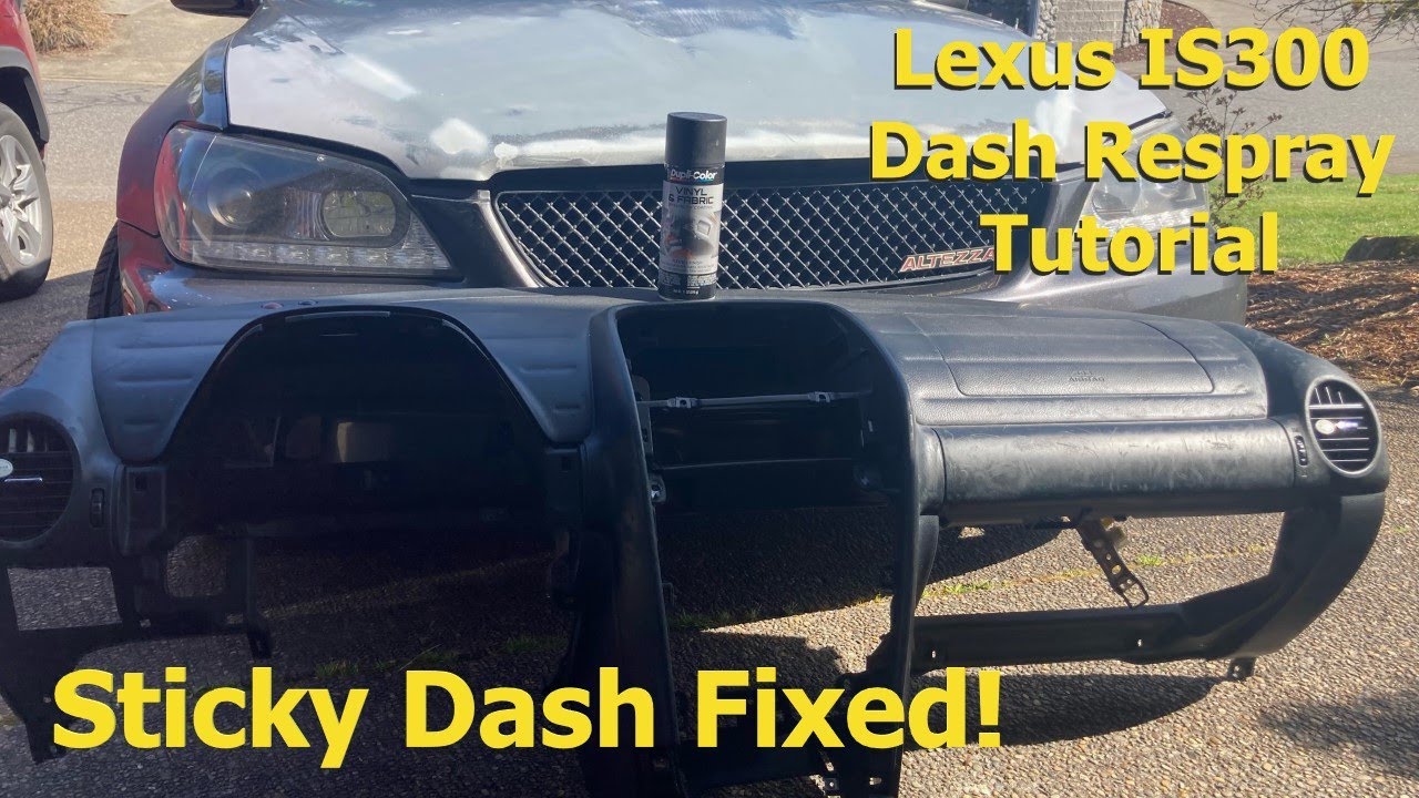 How to Make your IS300 dash look brand new. Lexus IS300 dash ...