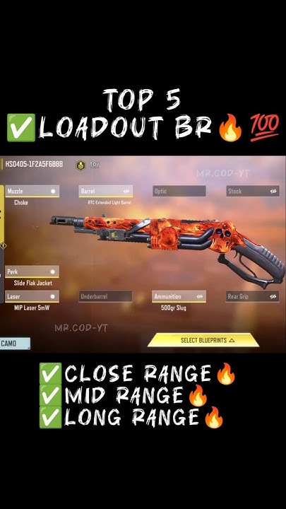 TOP 5 Loadout🔥💯Settings in CODM BR 💯🔥Codmobile🤕CODM Pro Setting #shorts #codmbr #codm #ff #cod ...