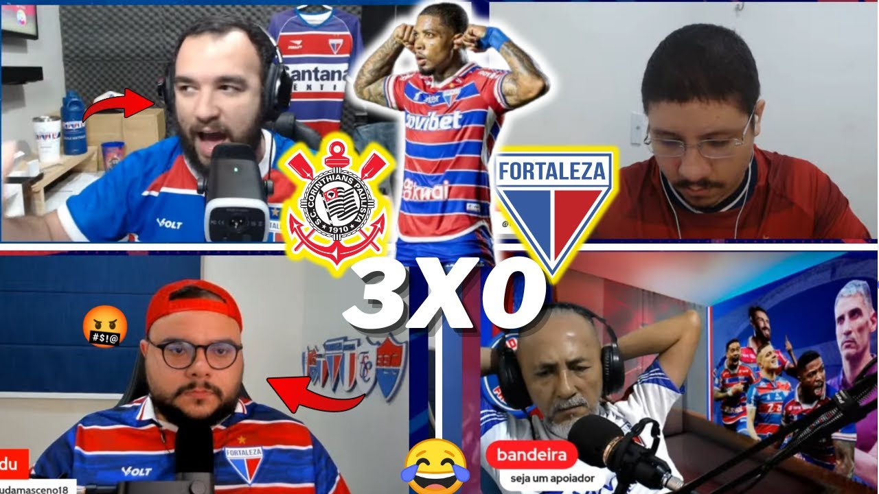 REAÇÕES DOS TORCEDORES DO FORTALEZA- CORINTHIANS 3X0 FORTALEZA- QUARTAS ...
