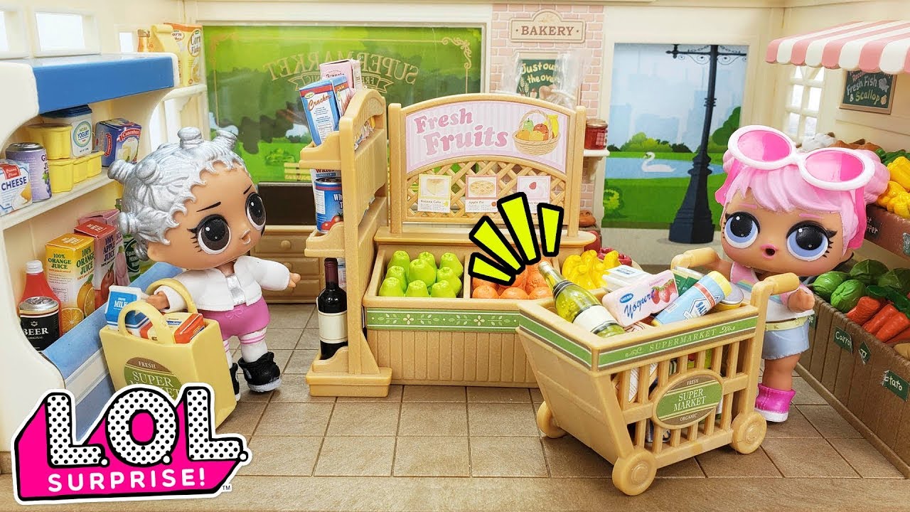 FAZENDO COMPRAS! LOL Surprise Indo Ao Mercado Comprar Para a Festa das ...