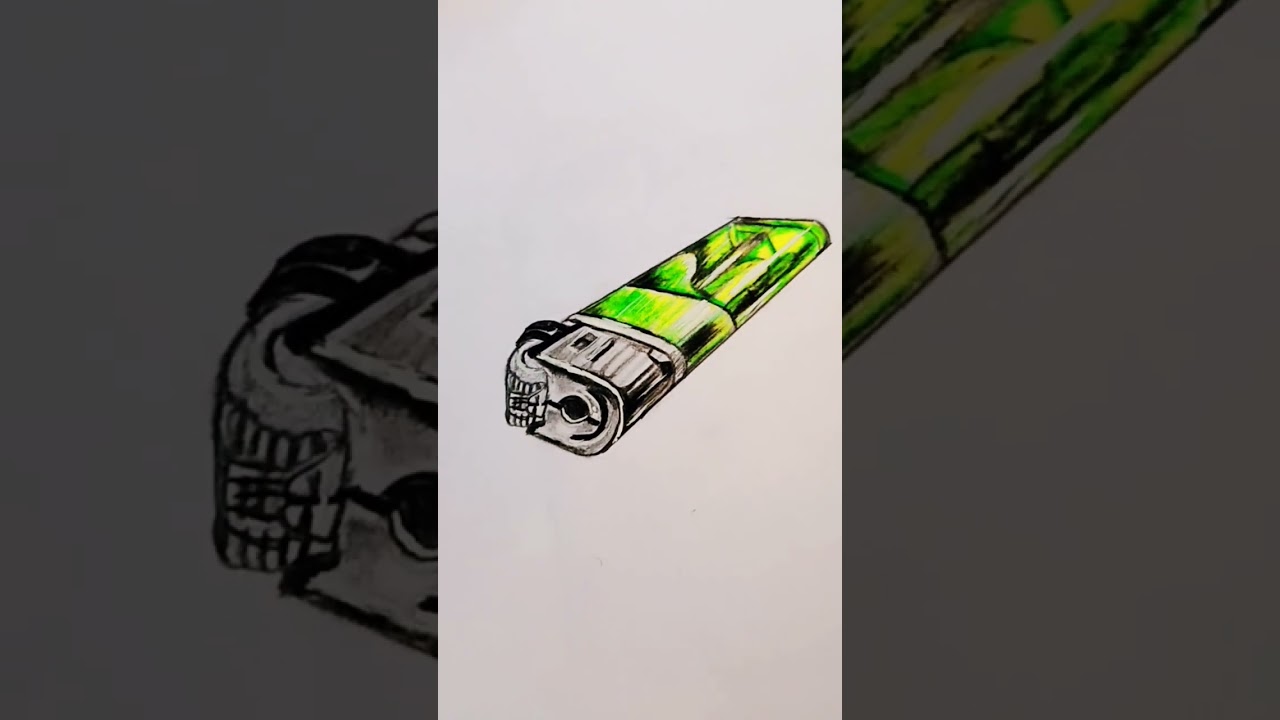 How To Draw Lighter | #shorts #drawing #art #shortsvideo #pencildrawing ...