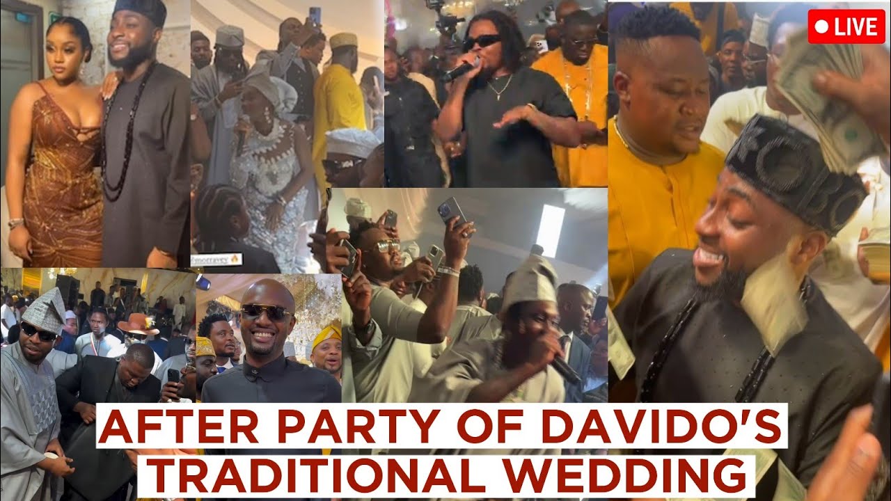 After Party Of Davido And Chioma Traditional Wedding As Olamide ...