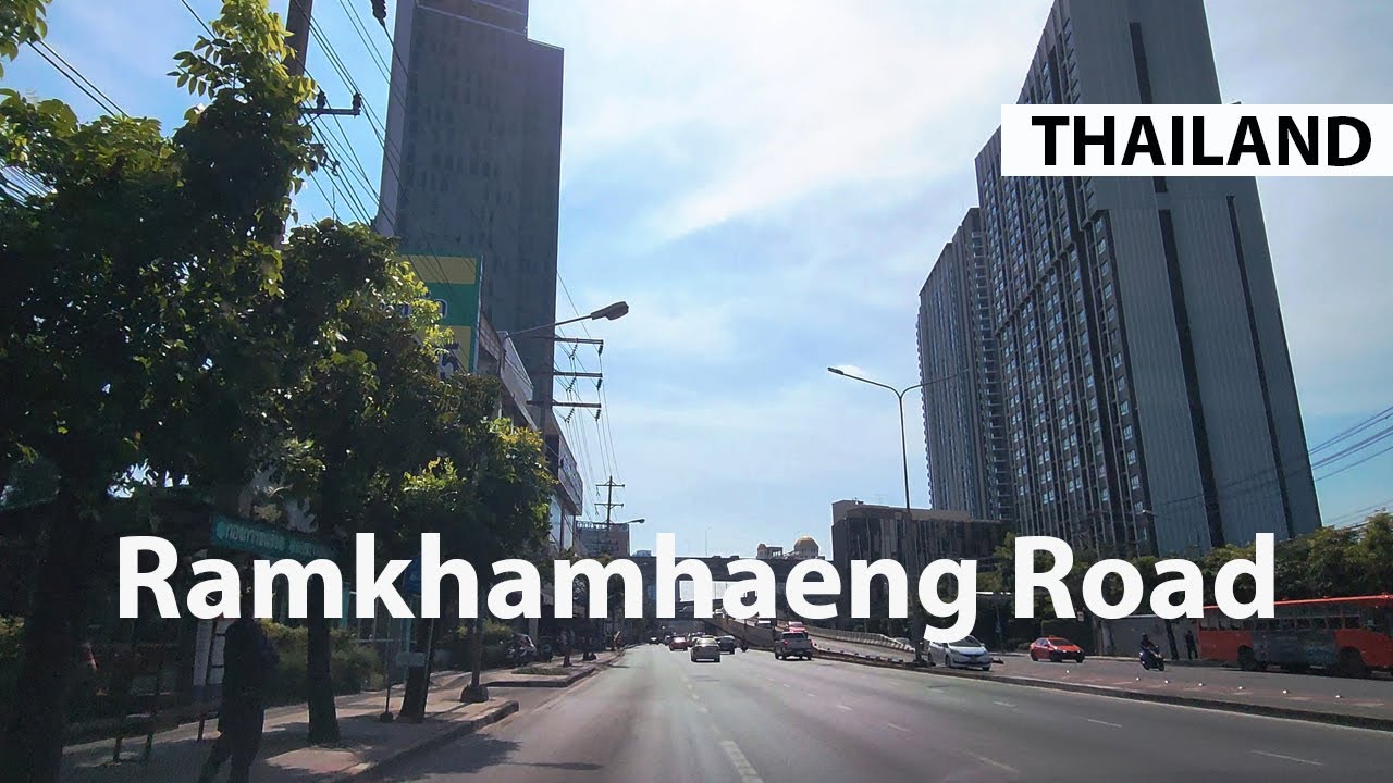 Drive along Ramkhamhaeng Road from Lamsalee Intersection to ...