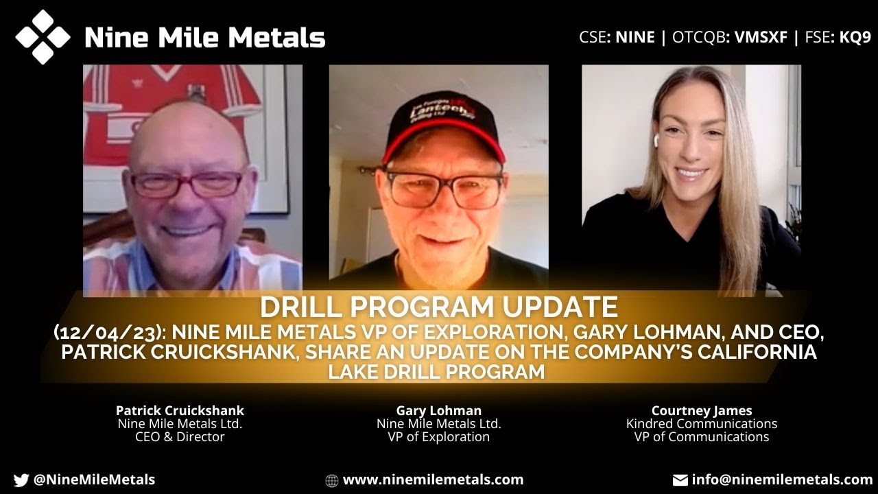 Nine Mile Metals VPX & CEO Share an Update on the Company's California ...