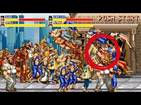 MAXIMUM ENEMIES POISON & GUY Final Fight. - YouTube