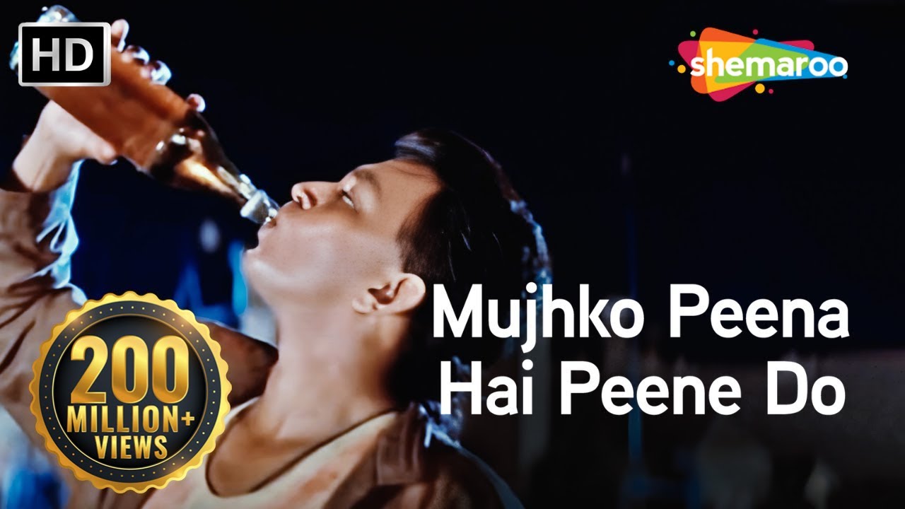 Mujhko Peena Hai Peene Do | Mohd Aziz | Mithun | Sharaab Song - YouTube ...