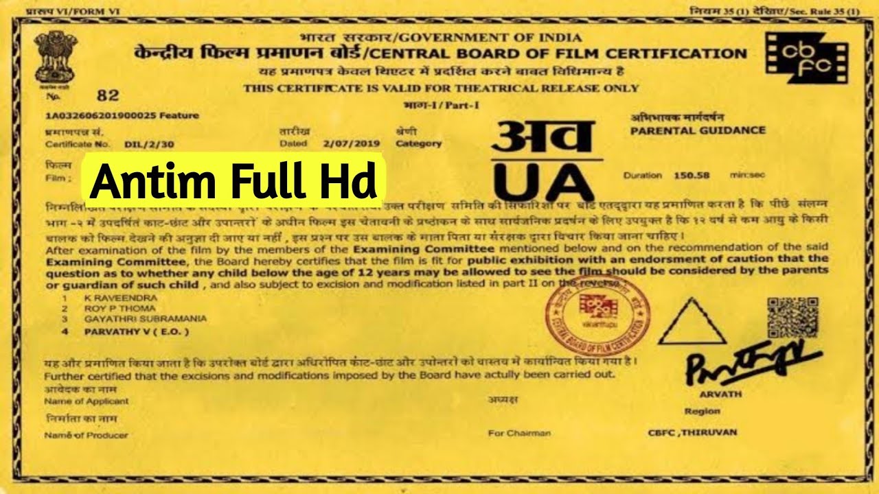 Antim: The Final Truth Review Explained & Facts | Salman Khan | Aayush ...