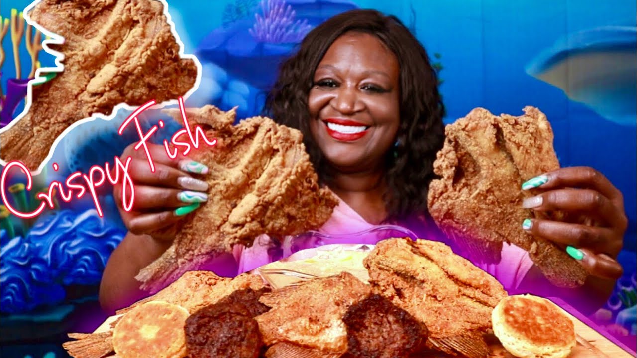 CRISPY FRIED CRAPPIE FISH | CHEESY GRITS | LET'S TALK ABOUT IT!! | EAT ...