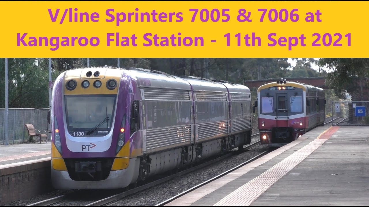 V/Line Sprinter Transfer at Kangaroo Flat - 11th Sept 2021 - YouTube