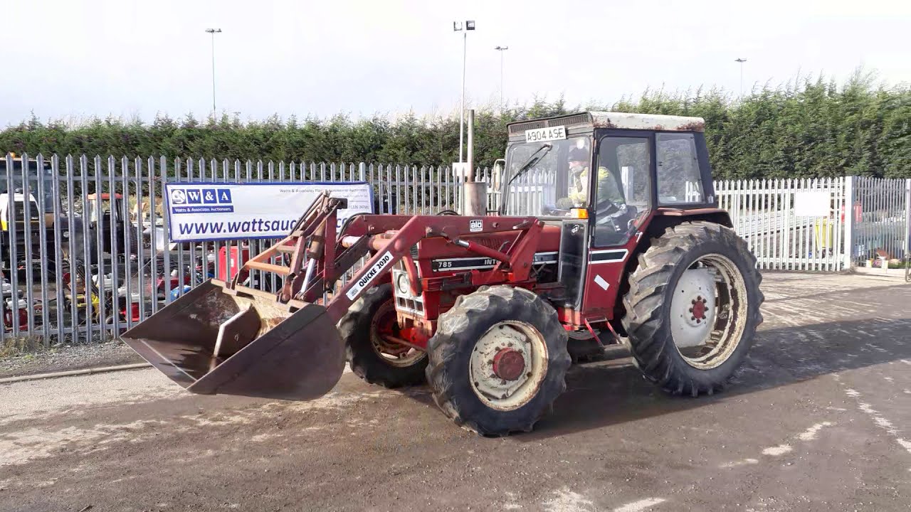 international 785 four-wheel drive tractor complete with loader ...