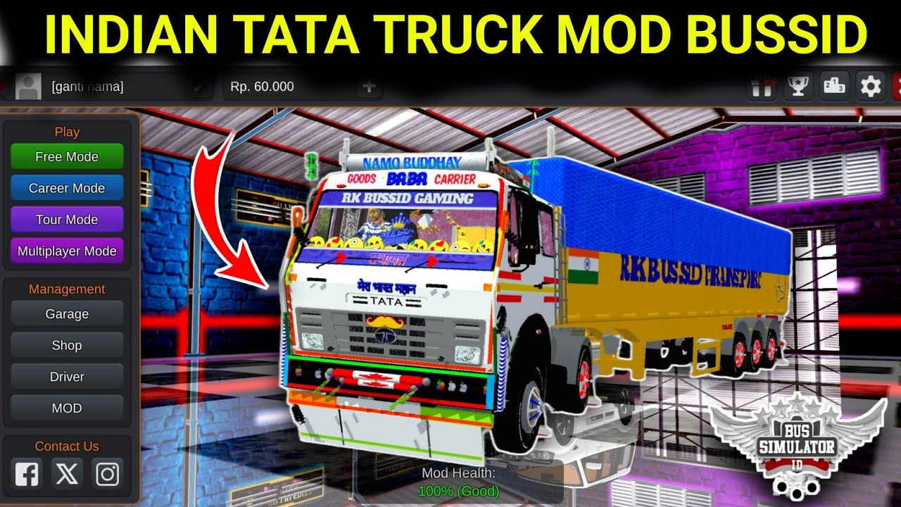 HOW TO ADD INDIAN TATA TRUCK MOD FOR BUS SIMULATOR INDONESIA | TATA ...
