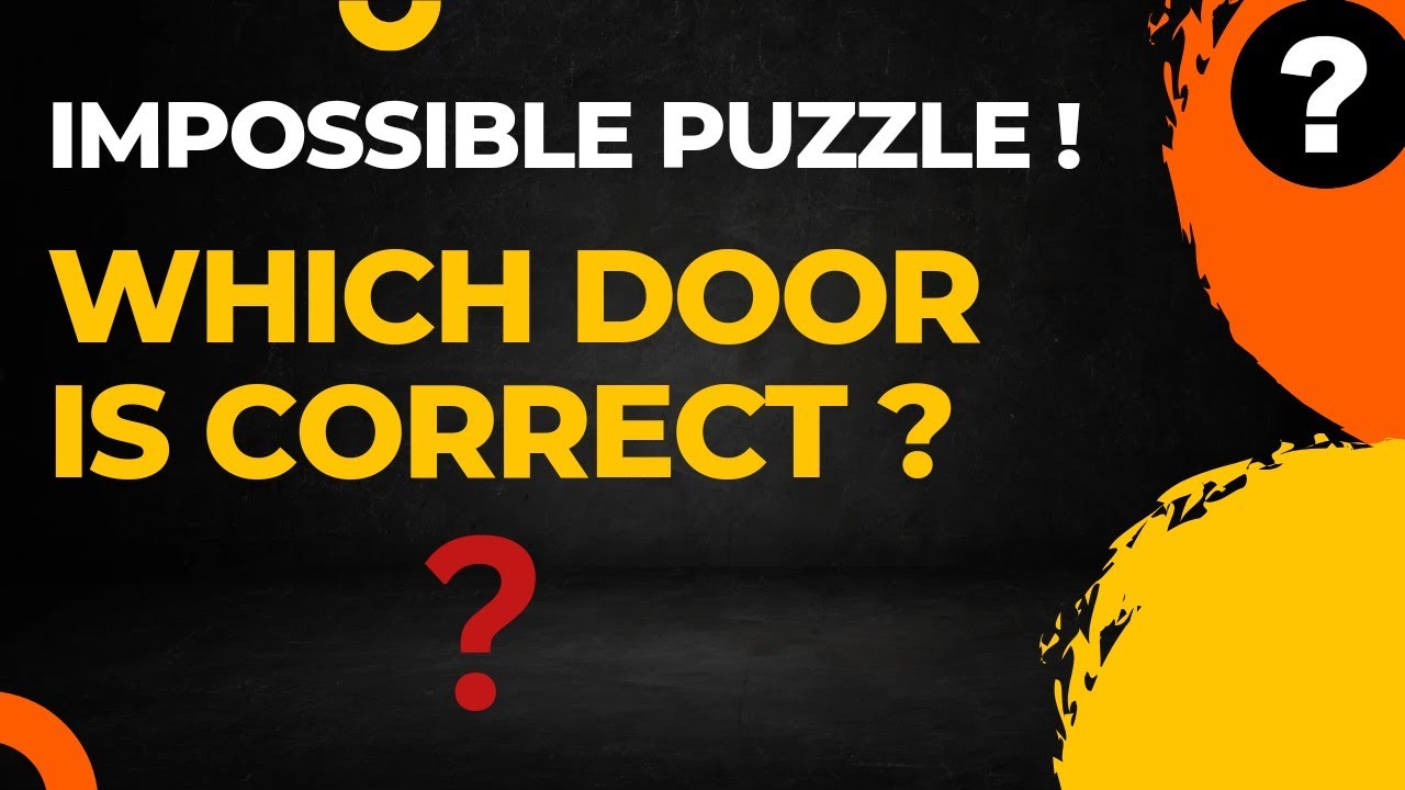 Can You Solve the Puzzle of Two Doors | Puzzles and Riddles - YouTube