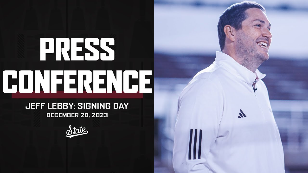 FOOTBALL | Jeff Lebby Signing Day Press Conference 12/20/23 - YouTube