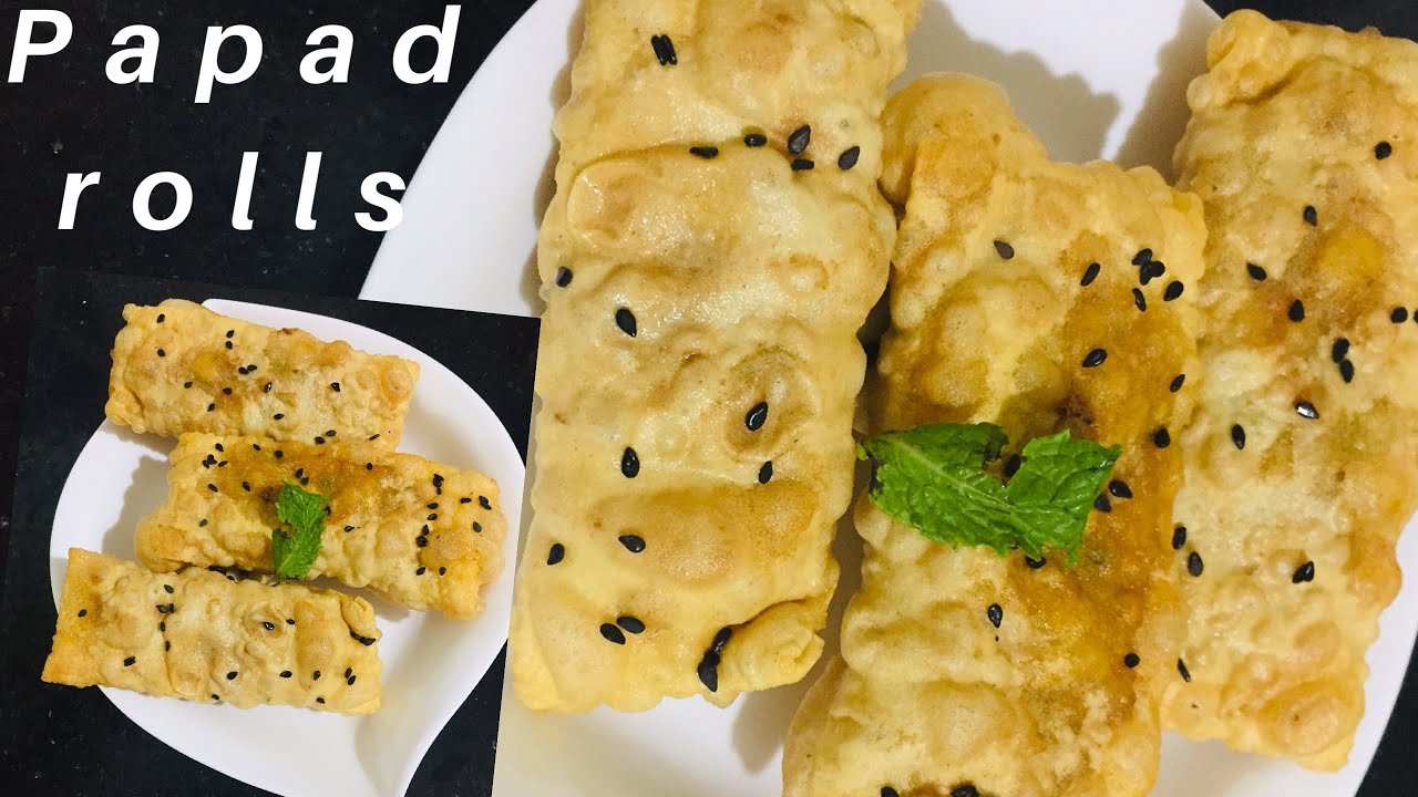 പപ്പടമുണ്ടെങ്കിൽ പെട്ടെന്നു ഉണ്ടാക്കിനോക്കൂ/ Easy Papad Rolls/Evening ...