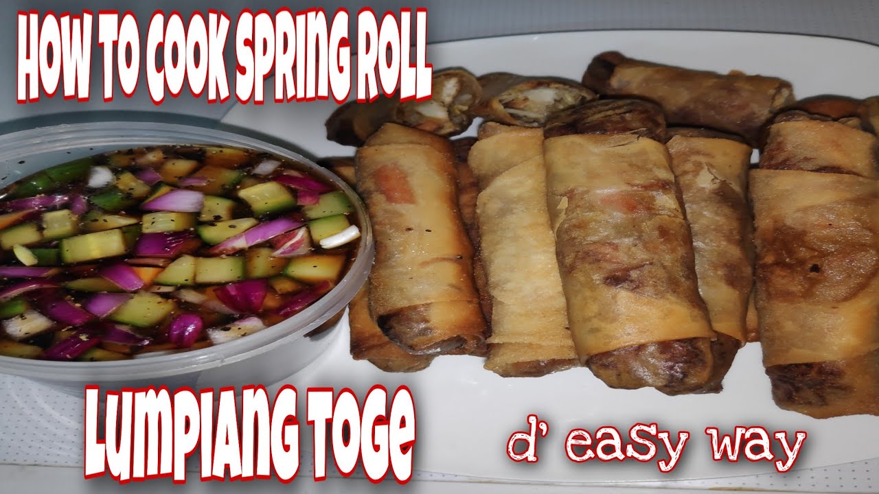 HOW TO COOK SPRING ROLL (LUMPIANG TOGE) TOFU +VEGGIES IN EASY WAY - YouTube