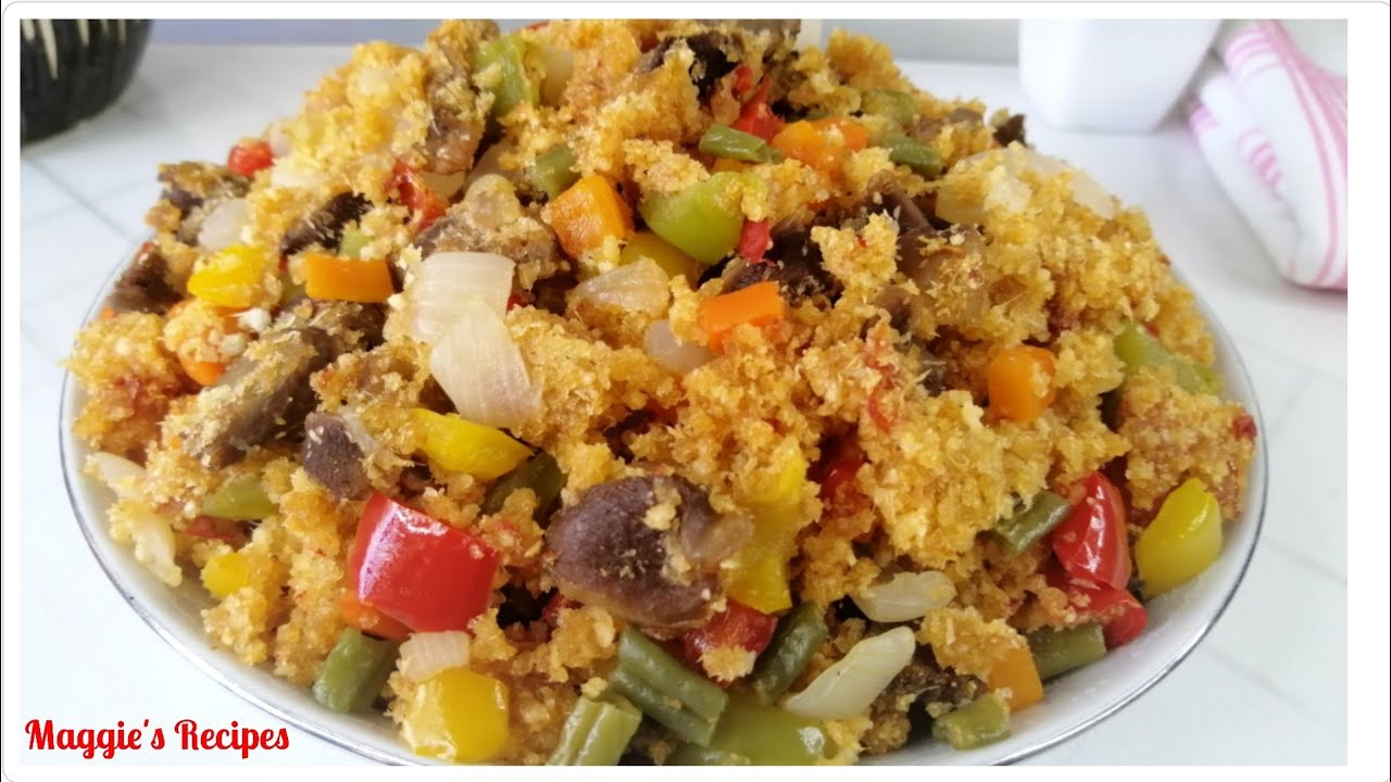 GARI FORTOR RECIPE|GARI JOLLOF|DELICIOUSLY HEALTHY#healthyrecipes# ...