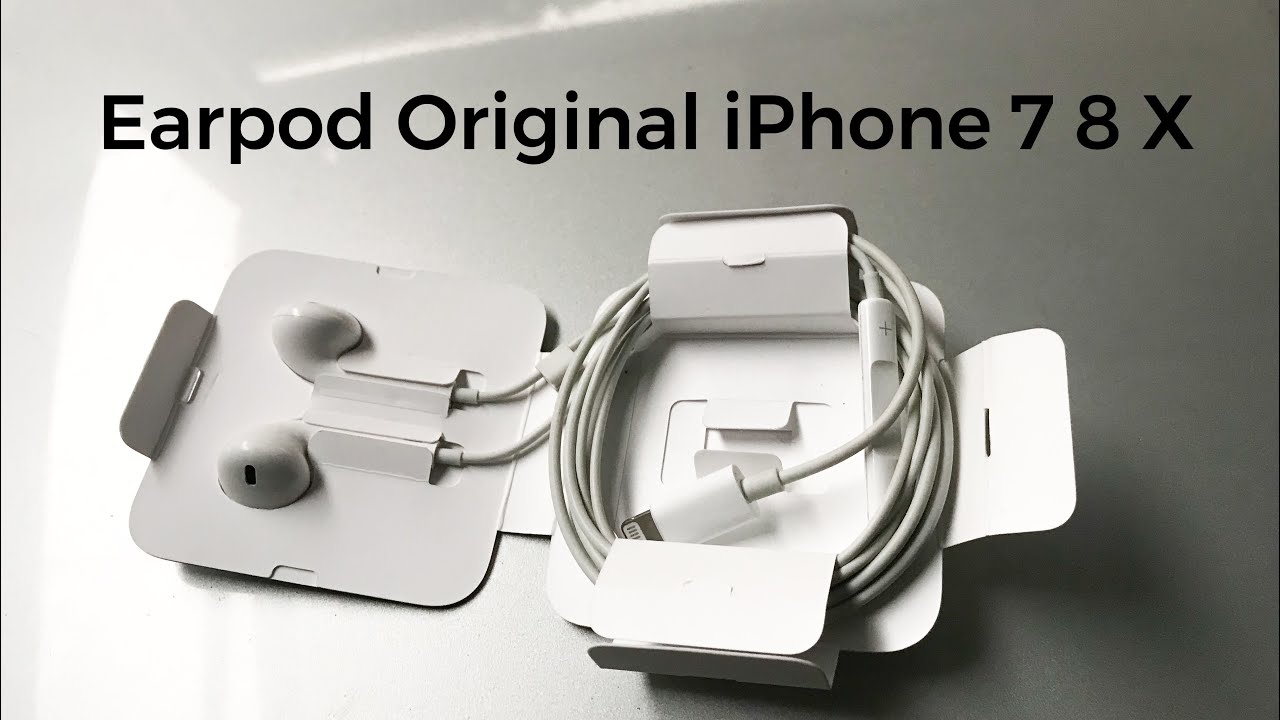 HEADSET IPHONE 7 8 ORIGINAL CABUTAN - YouTube