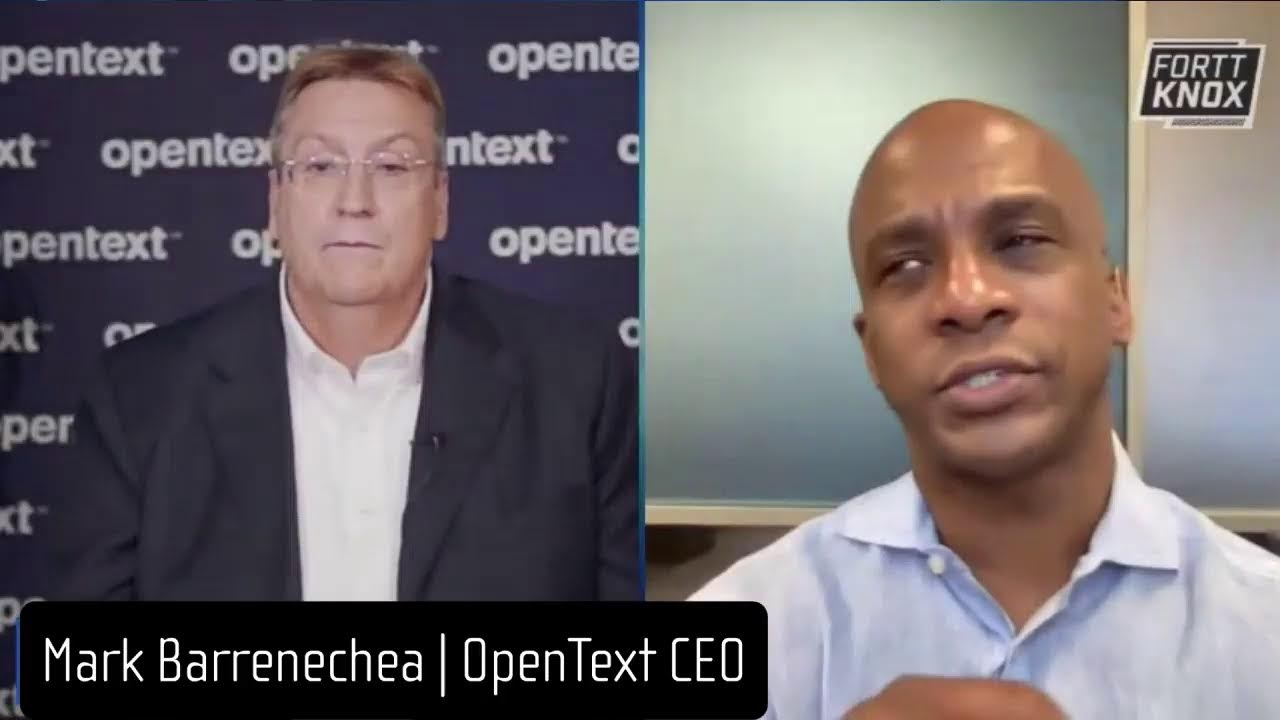 Mark Barrenechea, OpenText CEO: Fortt Knox Earnings - YouTube