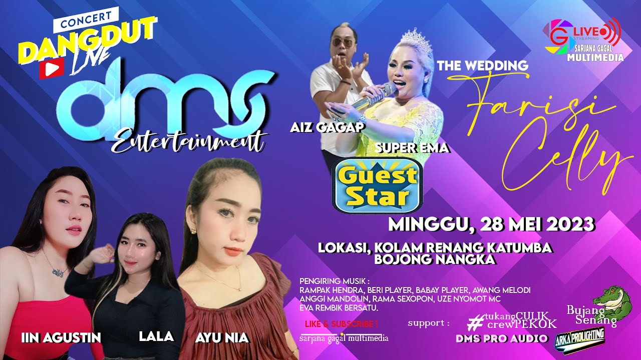 🔴 LIVE STREAMING GUEST STAR SUPER EMA - TAWAR & AIZ GAGAP | DMS ...