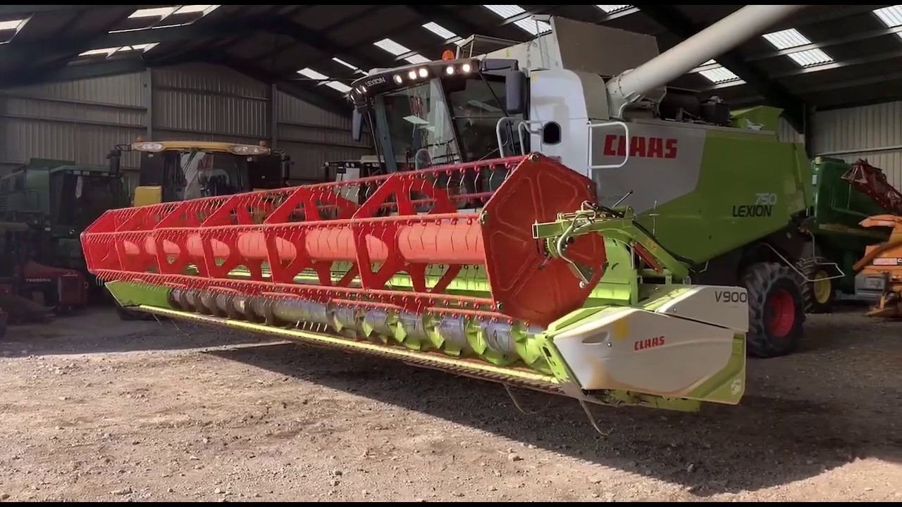 Claas Lexion 750 Montana Hillside Combine for Sale - YouTube
