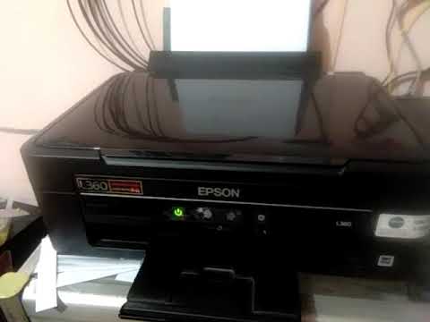 Cara mudah scan di printer epson L360 - YouTube