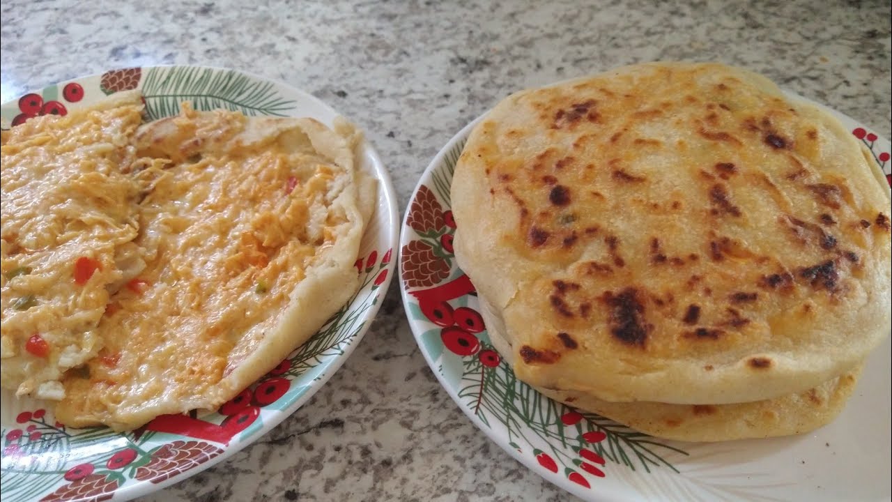 Pupusas de Pollo con Queso "Salvadoreñas" - YouTube