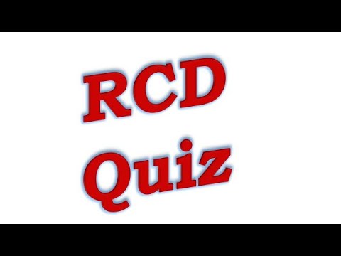 RCD Quiz [ Chapter-1, 2, &3] - YouTube