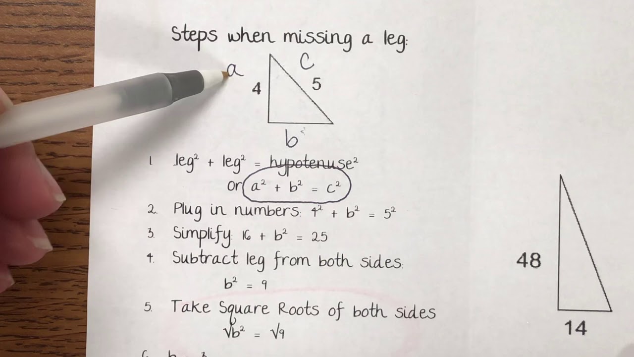 Pythagorean Theorem Foldable