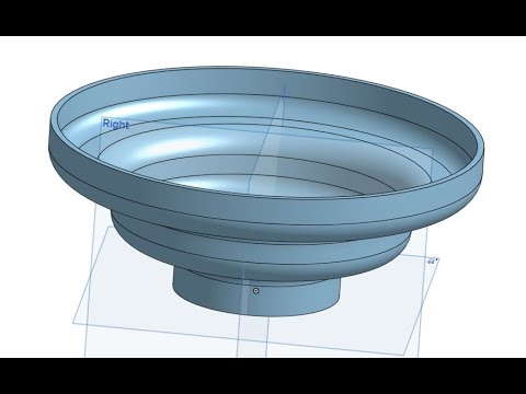 Making a curved bowl in Onshape - YouTube
