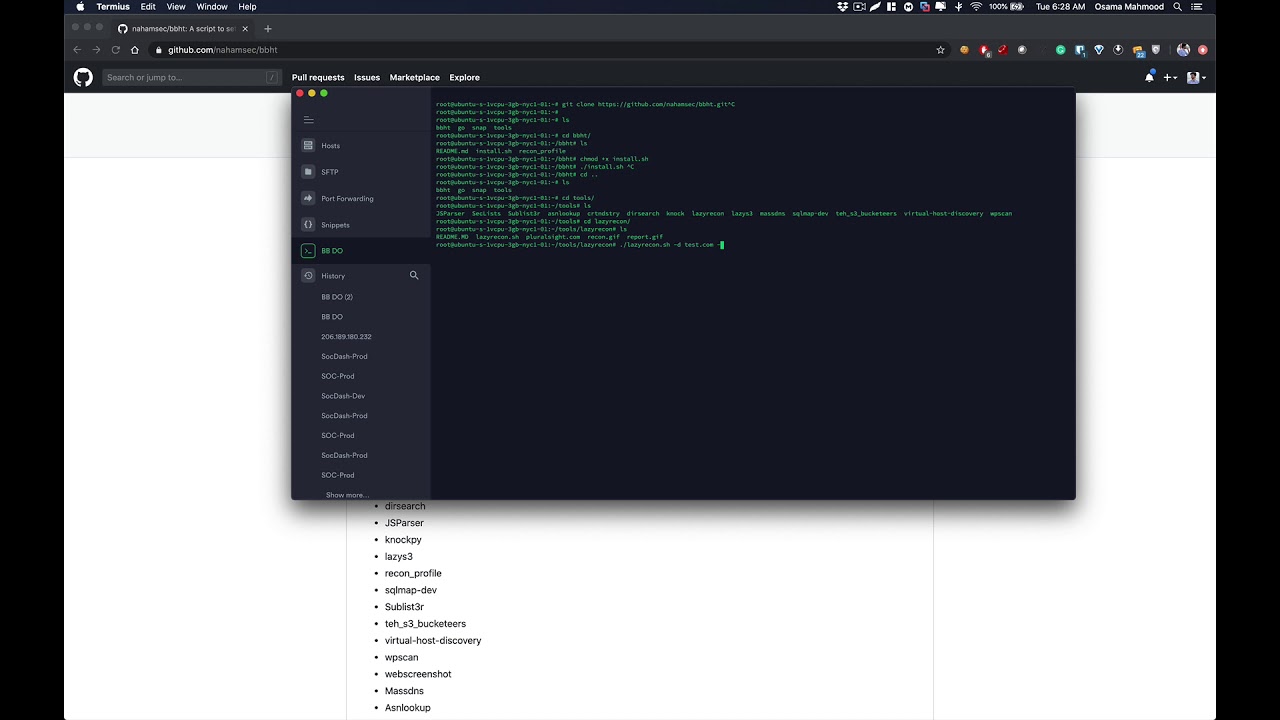 Bug Bounty and Pentesting Recon Using LazyRecon - YouTube
