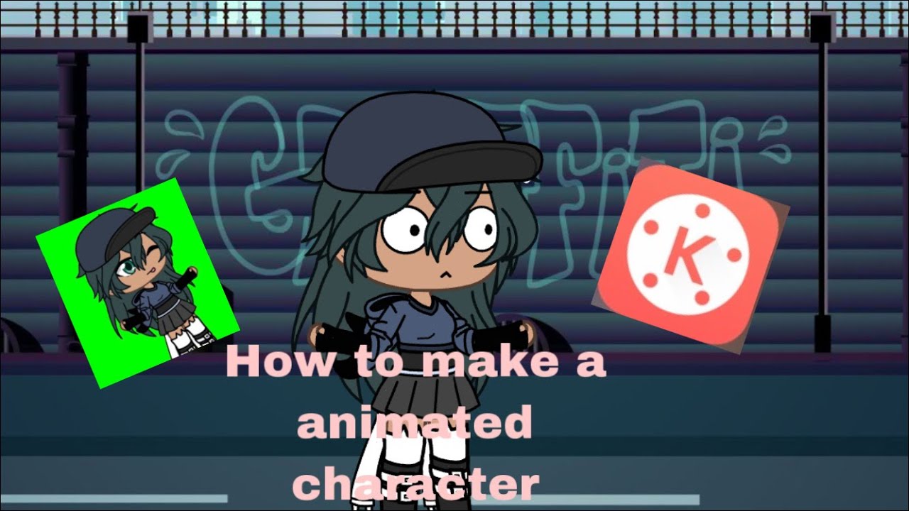 How to make a animated character | gacha life | KineMaster | - YouTube