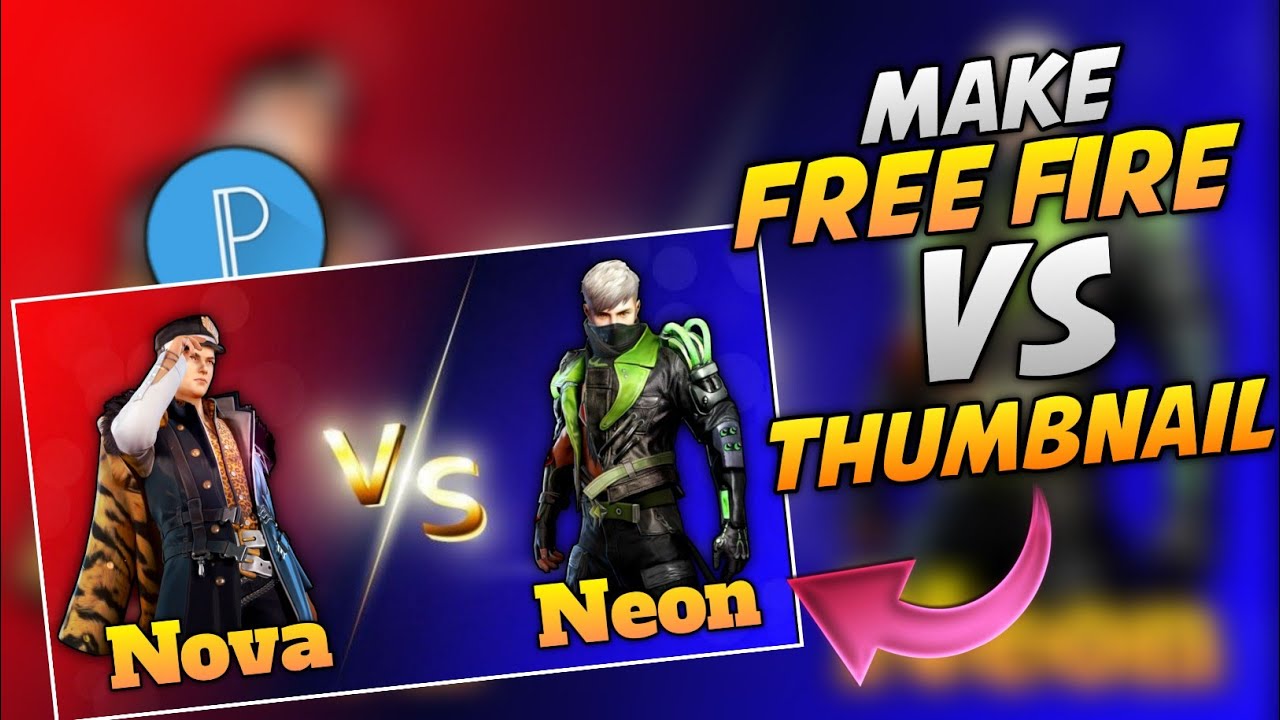 How To Make Free Fire 1vs1 Thumbnail || Free Fire - YouTube