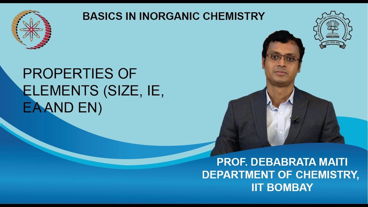 Week 1-Lecture 3 : Properties of Elements (Size, IE, EA and EN) - YouTube