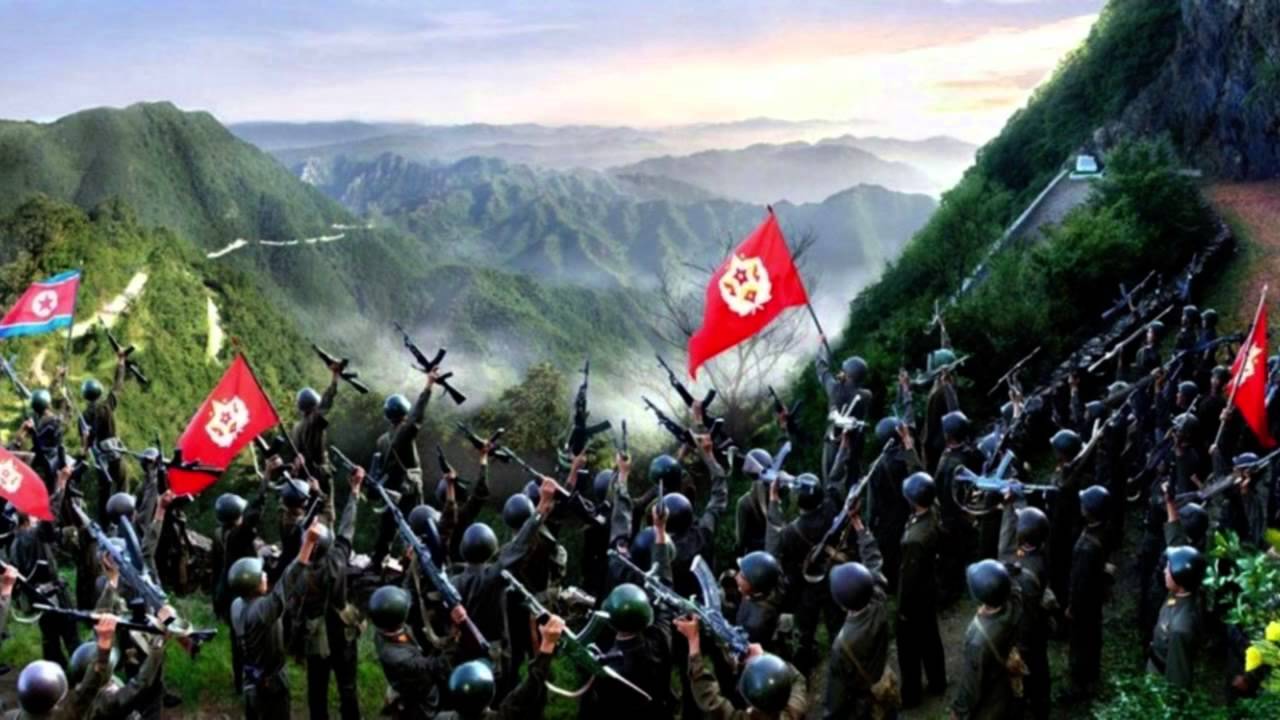 North Korean Song: The General is Seen in the Outpost - YouTube