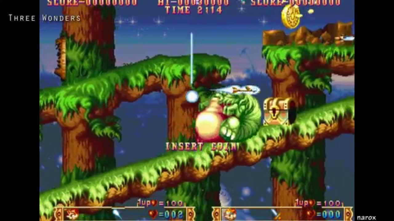 Three Wonders / arcade attract mode auto demo / Capcom 1991 - YouTube
