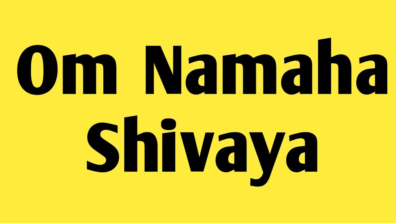 om namaha shavaya | shiva namam | shivoham - YouTube