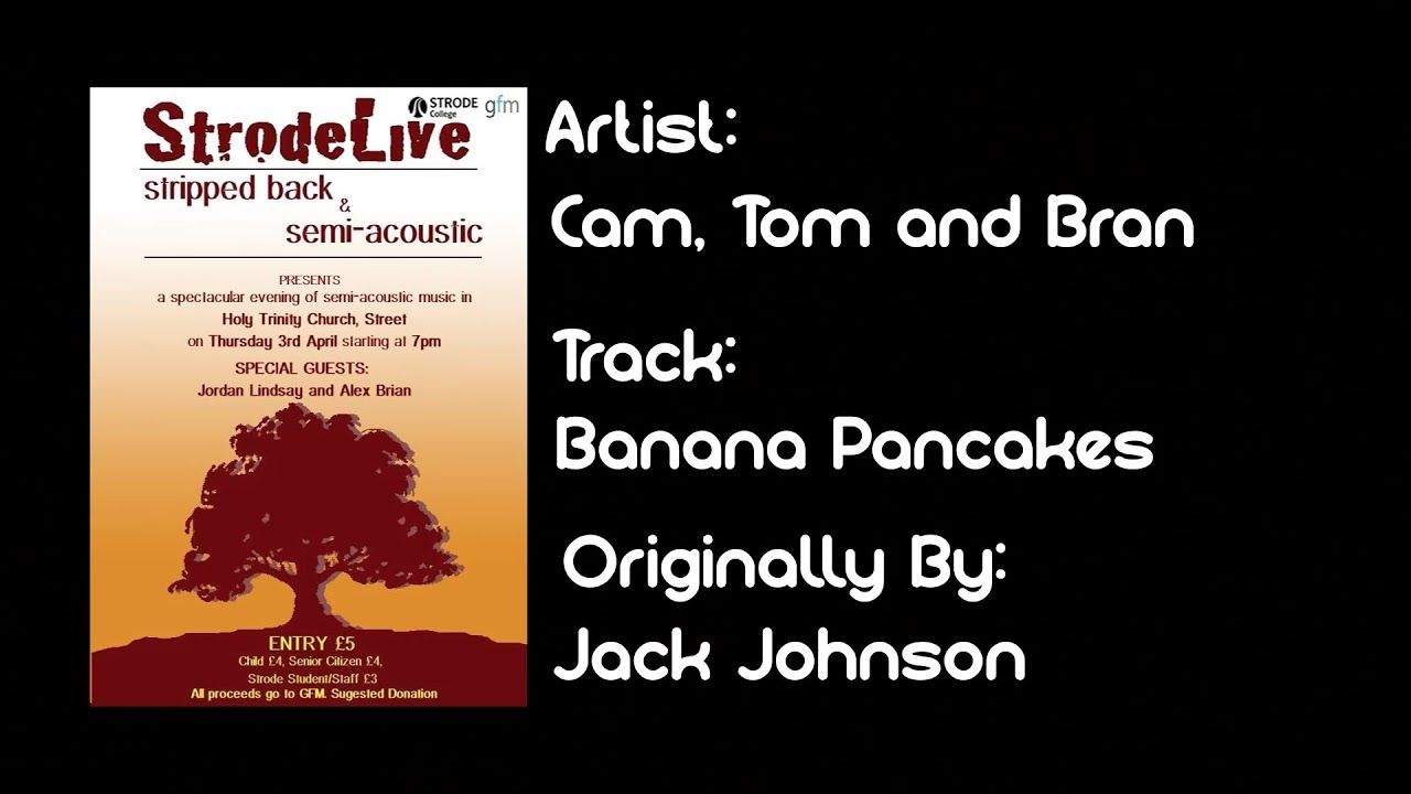 Cam, Tom & Bran - Cover of Banana Pancakes by Jack Johnson - YouTube