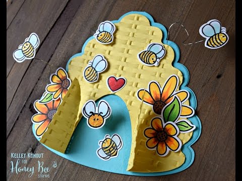 How To Make A Bee Hive For Cards