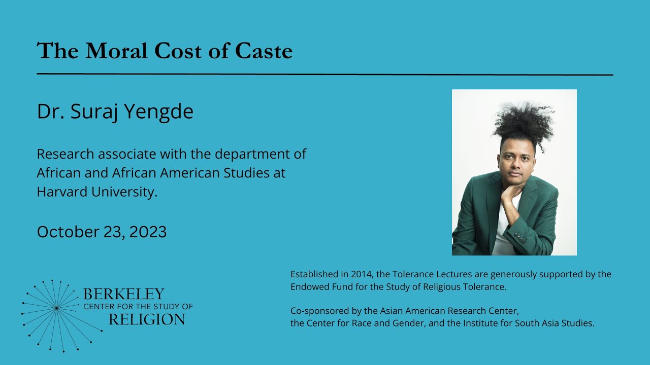 The Moral Cost of Caste | Suraj Yengde - YouTube