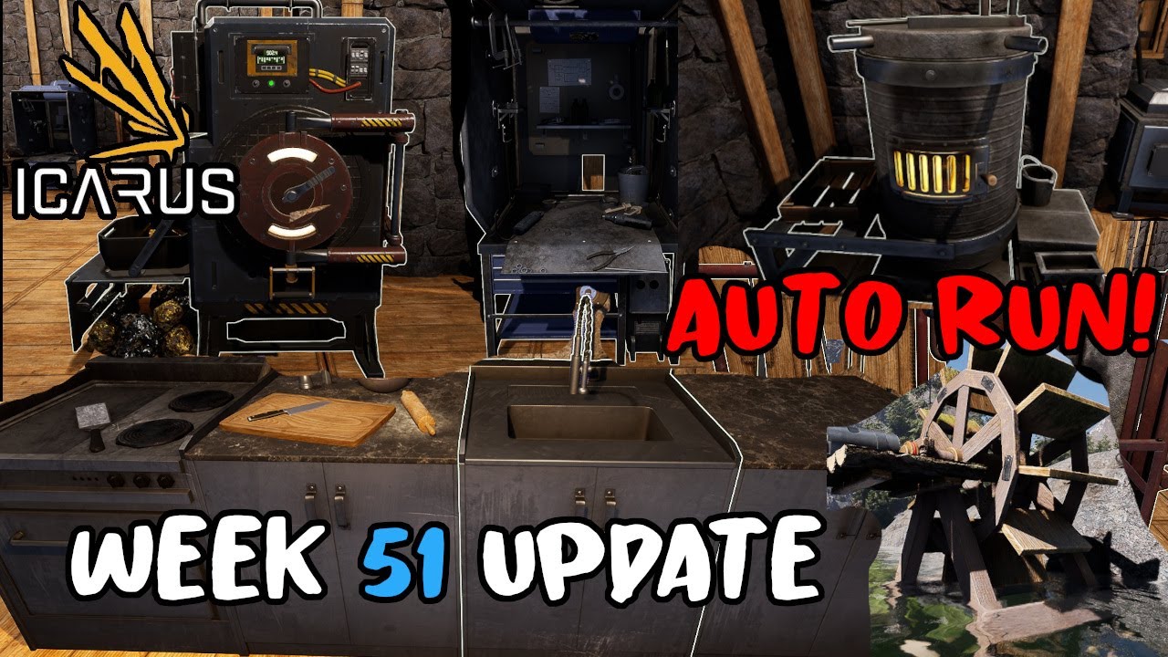 Icarus Week 51 Update! Auto Run! New Benches & Repair Bench! New Meshes ...