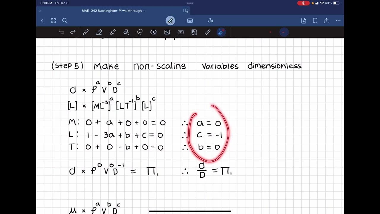[MAE 242] Applying the Pi theorem for finding Reynolds & Weber numbers - YouTube