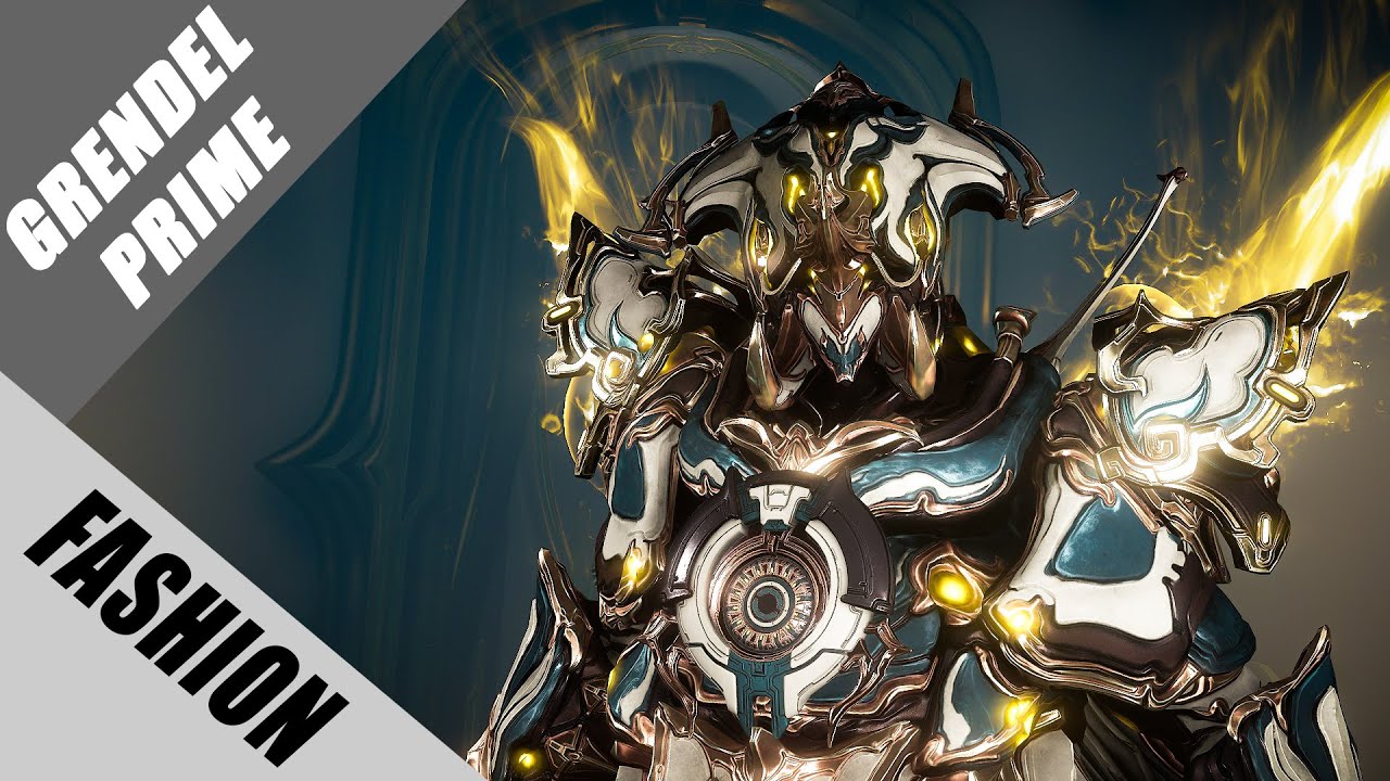 Warframe | Fashion Frame | Grendel Prime : Grand Pulverizer - YouTube