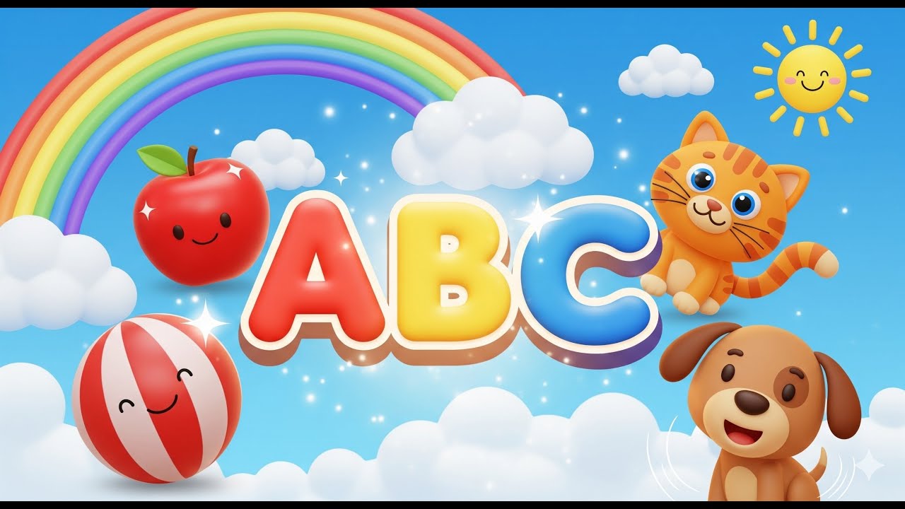 ABC Song for Kids | Learn Alphabet A to Z with Fun Animation | Happy ...